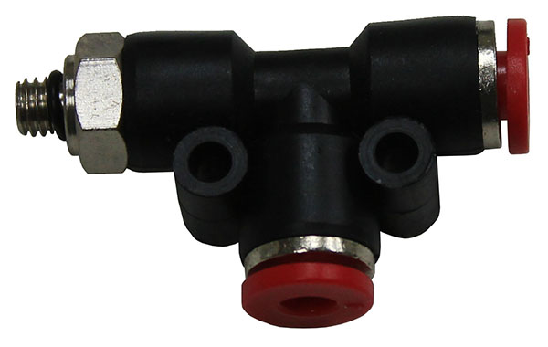 Metric Composite Tee Run Swivel | Polyconn