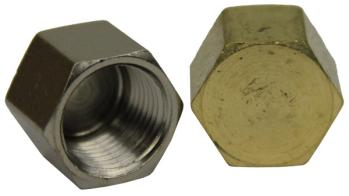 Cap Brass, Nickel Plated Brass | Polyconn